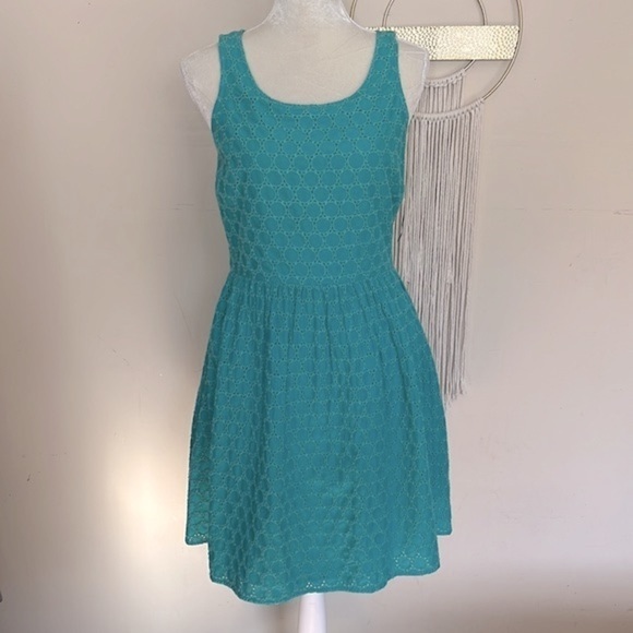 Old Navy | Dresses | Nwt Old Navy Eyelet Cutout Fit And Flare Dress ...